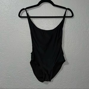 Backless One Piece Swimsuit - Gem